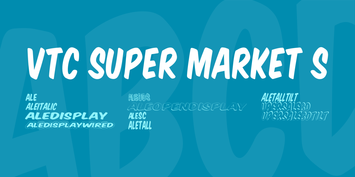 VTC Super Market S Font Family · 1001 Fonts