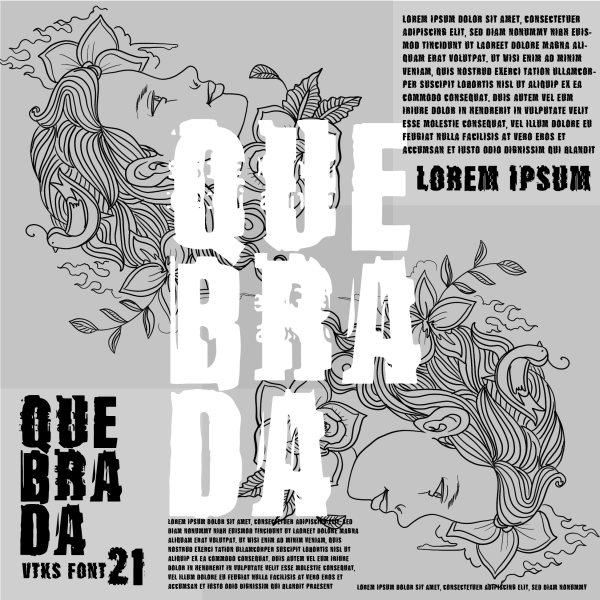 VTKS QUEBRADA Font · 1001 Fonts