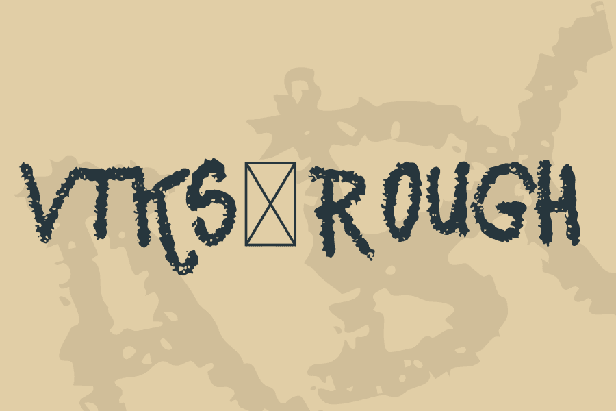 VTKS-ROUGH Font · 1001 Fonts