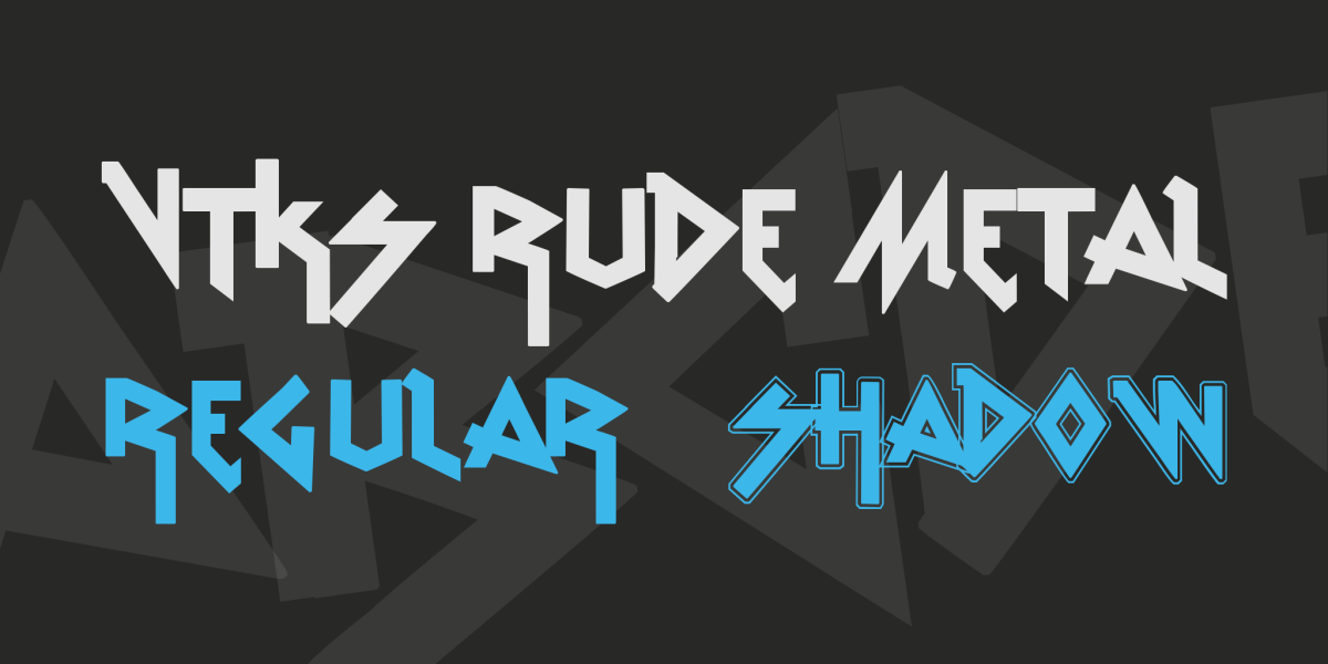 vtks Rude Metal Font Family · 1001 Fonts