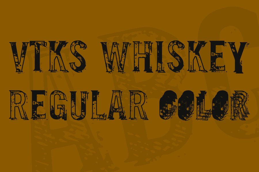 Vtks Whiskey Font Family · 1001 Fonts