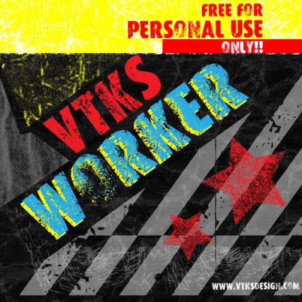 VTKS WORKER Font · 1001 Fonts