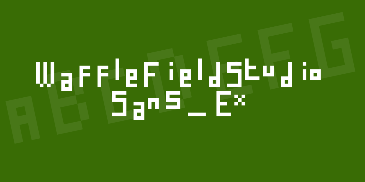 WaffleFieldStudio Sans Ex Font · 1001 Fonts