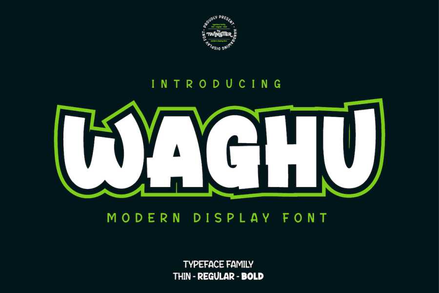 WAGHU Font · 1001 Fonts
