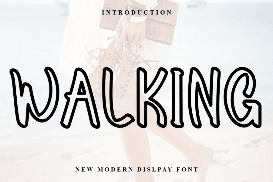 Walking Font · 1001 Fonts