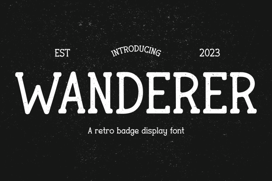 WANDERER Font · 1001 Fonts