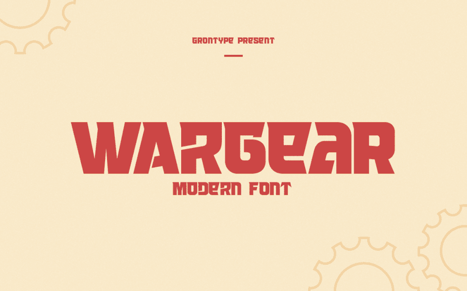 Wargear Font · 1001 Fonts