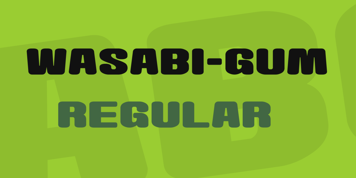 Wasabi-Gum Font · 1001 Fonts