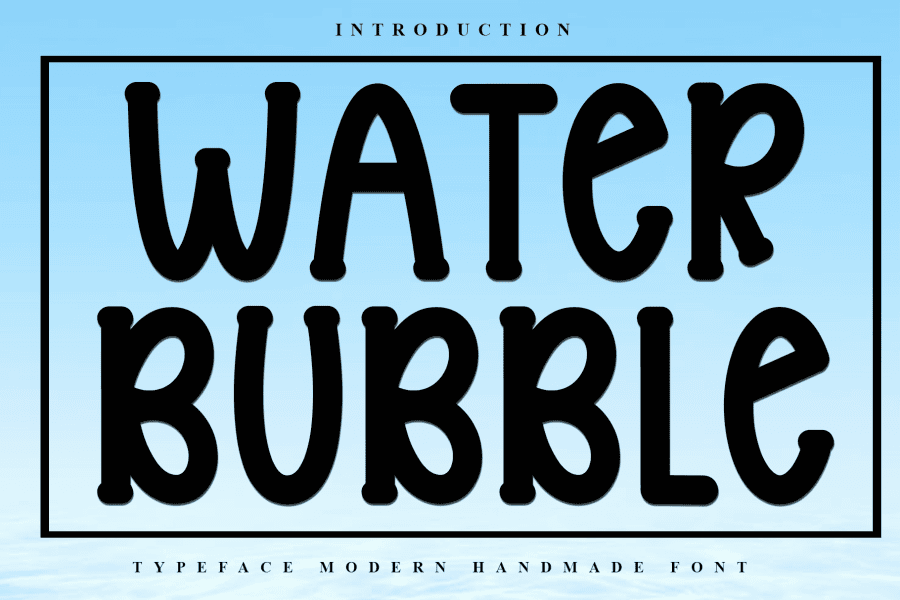 Water Bubble Font · 1001 Fonts