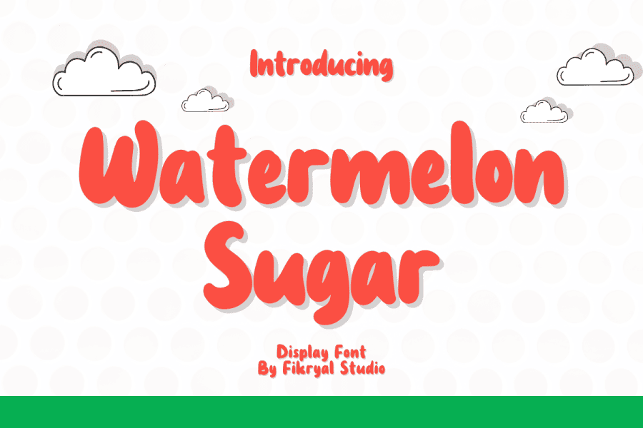 Watermelon Sugar Display Font · 1001 Fonts