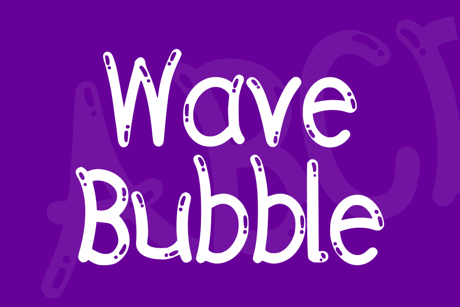 Wave Bubble Font · 1001 Fonts