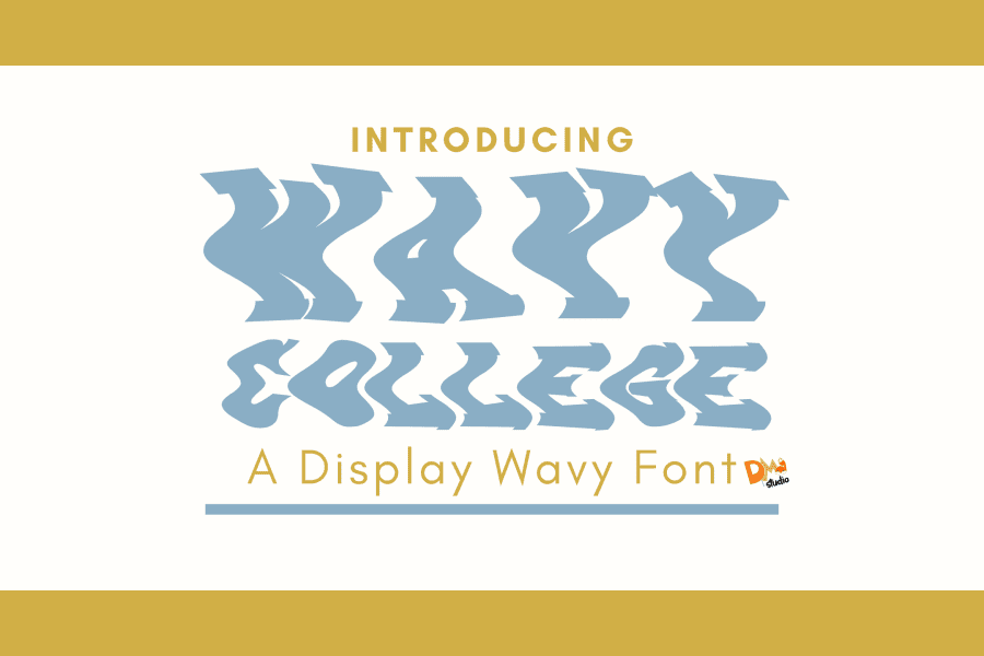 Wavy College Font · 1001 Fonts