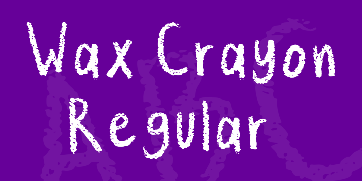 Wax Crayon Font · 1001 Fonts