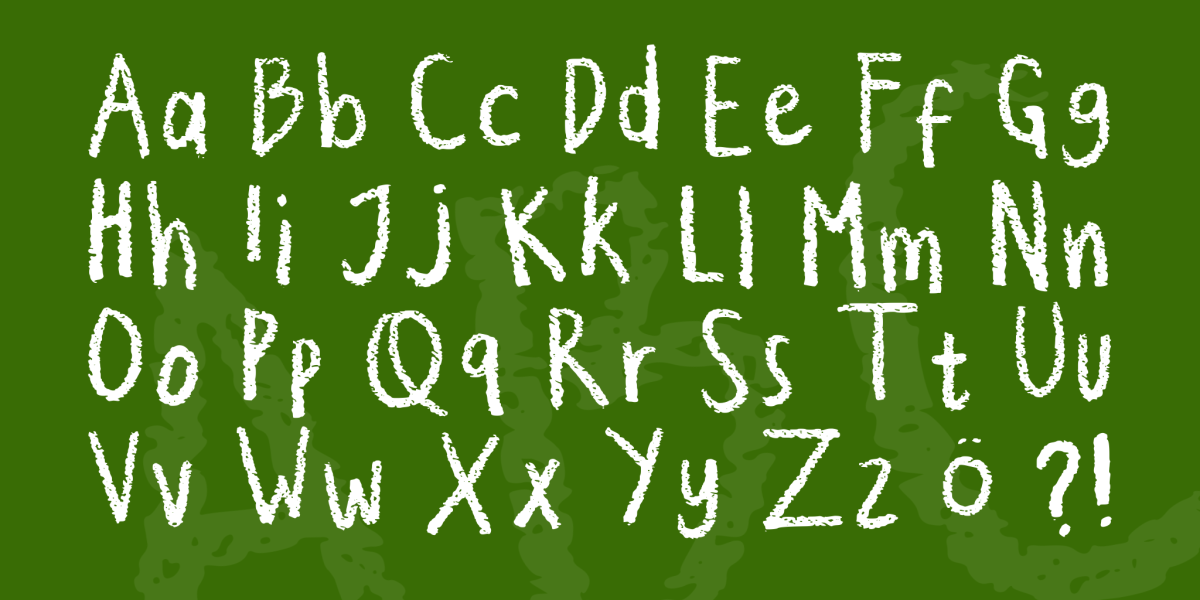 Wax Crayon Font · 1001 Fonts