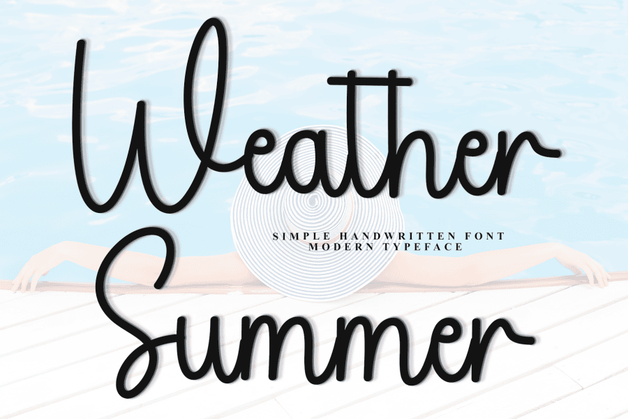 Weather Summer Font · 1001 Fonts