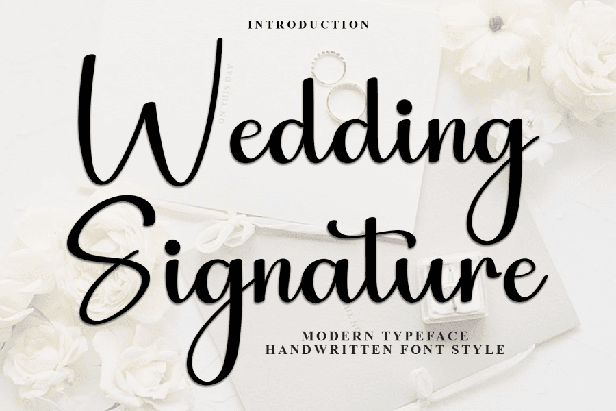Font Tulisan Wedding