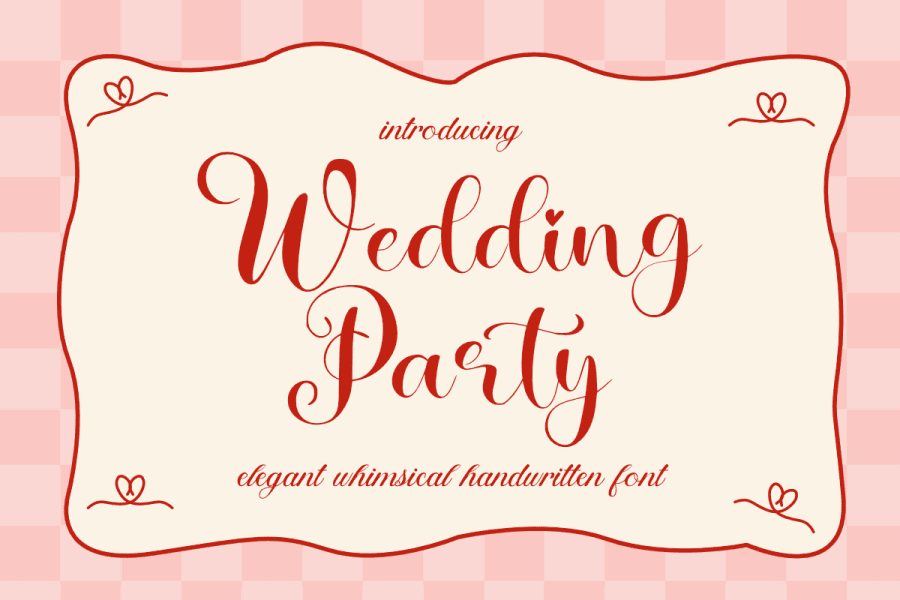 Wedding Party Font · 1001 Fonts