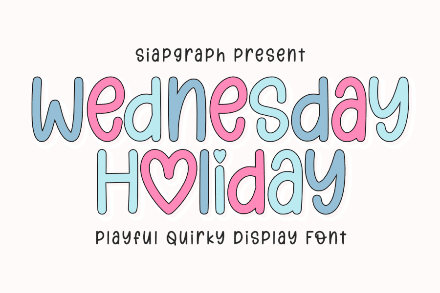 Wednesday Holiday Font · 1001 Fonts