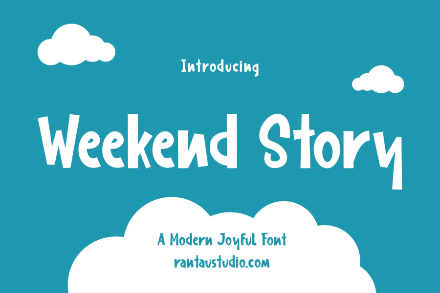 Weekend Story Font · 1001 Fonts
