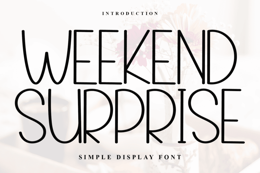 Weekend Surprise Font · 1001 Fonts