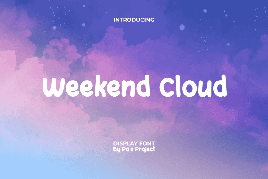 WeekendCloudDemo Font · 1001 Fonts
