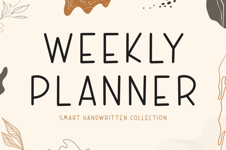 WEEKLY PLANNER Font · 1001 Fonts