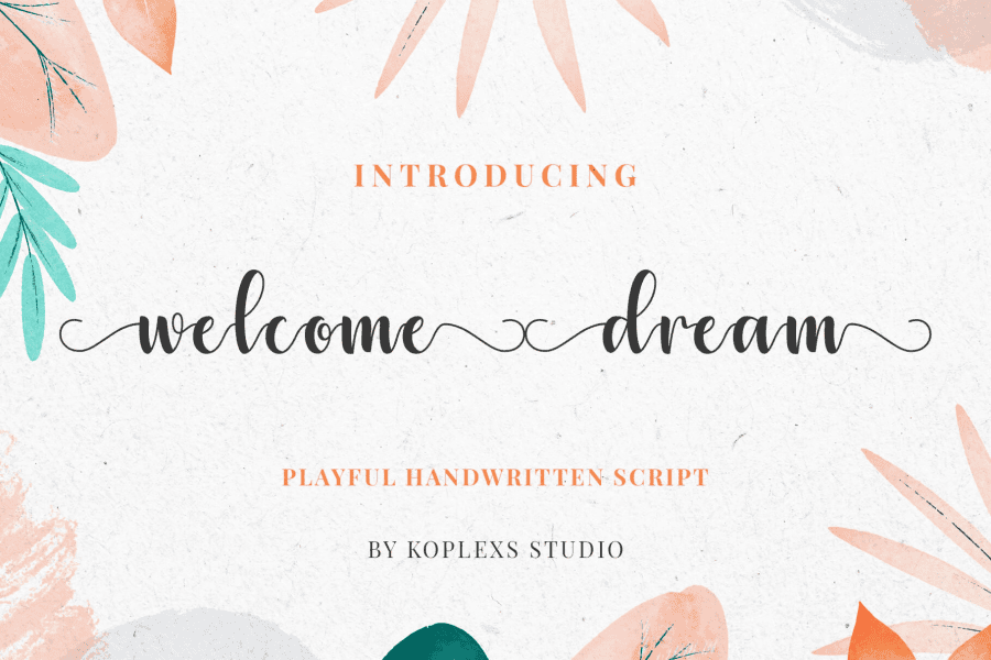 welcome dream Font · 1001 Fonts
