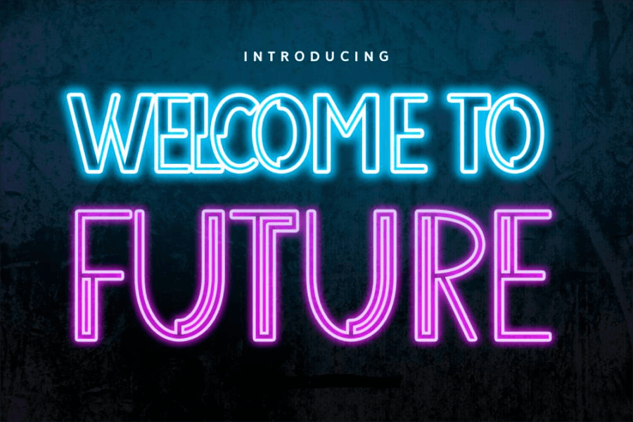 Welcome To Future 1 Font · 1001 Fonts