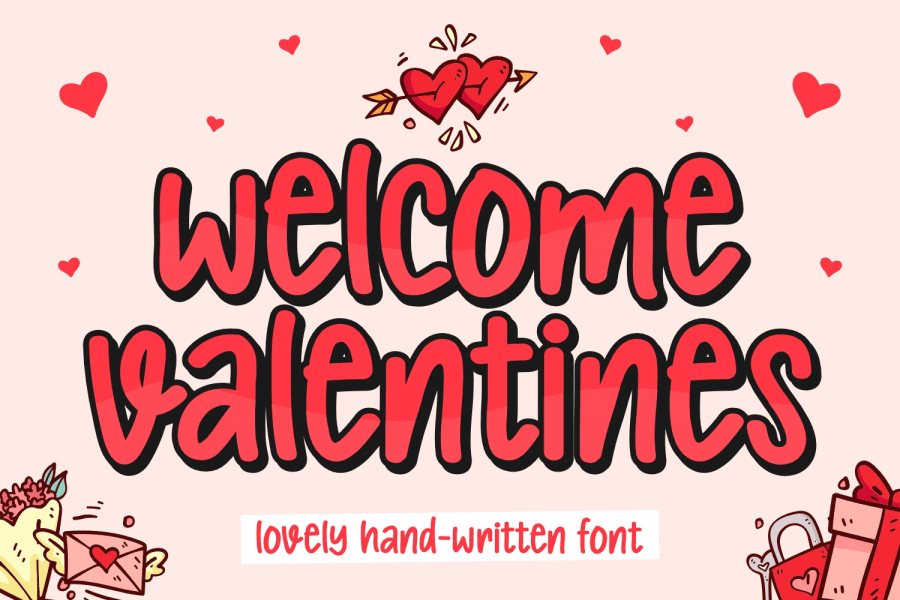 Welcome Valentines Font · 1001 Fonts