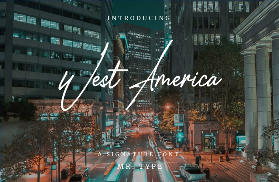 West America Font · 1001 Fonts