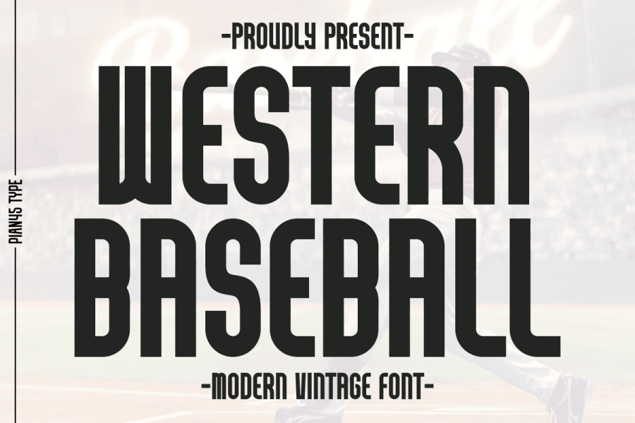 Western Baseball Font · 1001 Fonts
