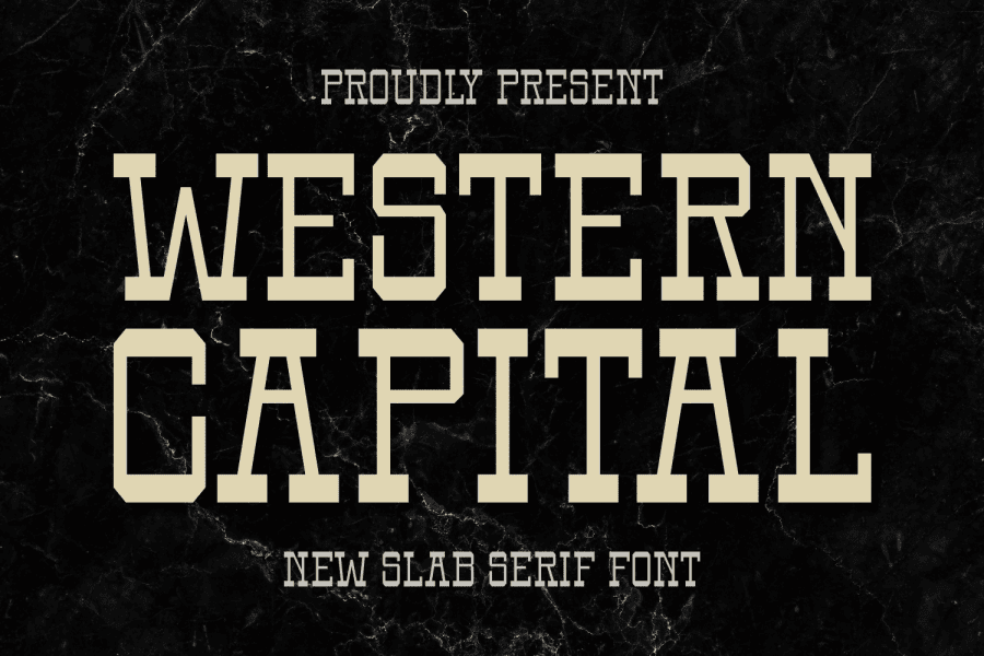 Western Capital Font Family · 1001 Fonts