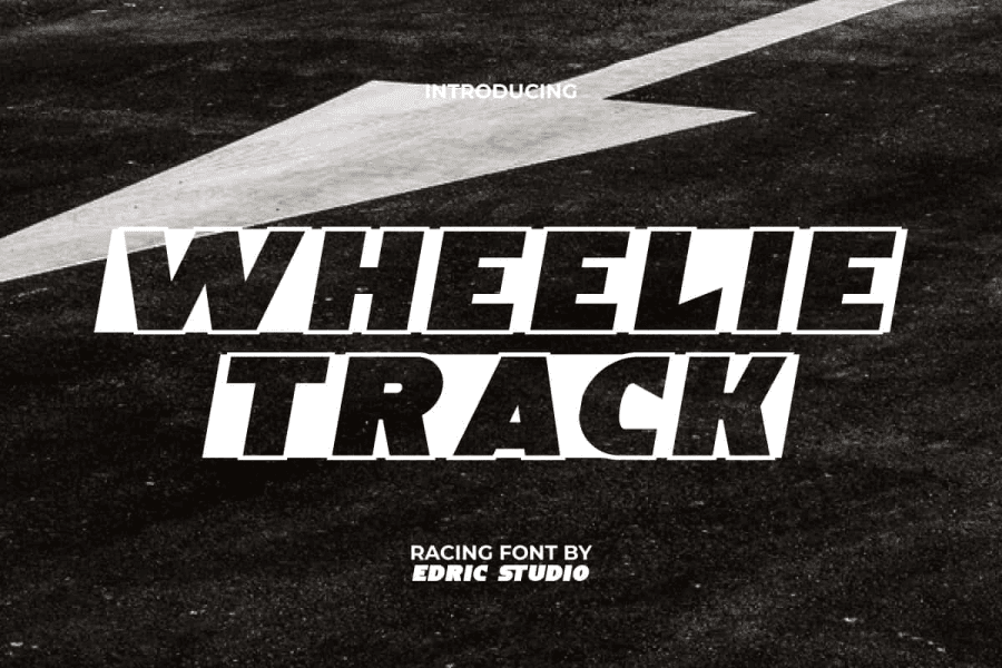 Wheelie Track Demo Font · 1001 Fonts