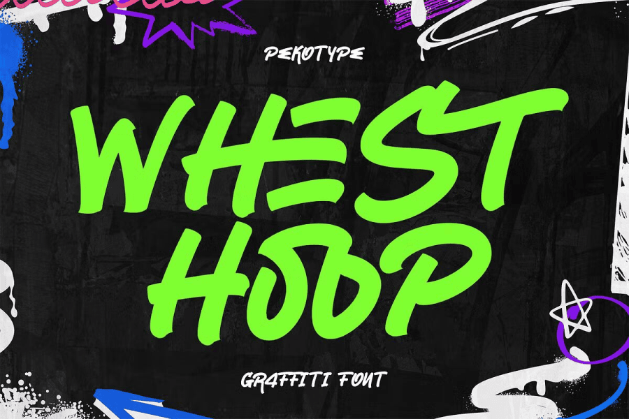 Whest Hoop Font · 1001 Fonts