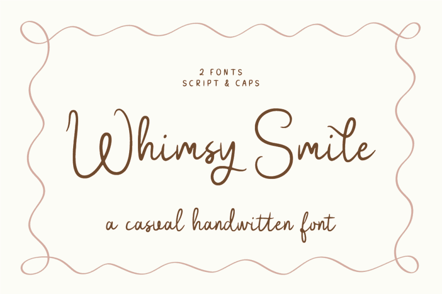WhimsySmile Font · 1001 Fonts