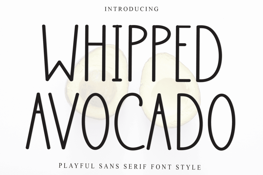 Whipped Avocado Font · 1001 Fonts