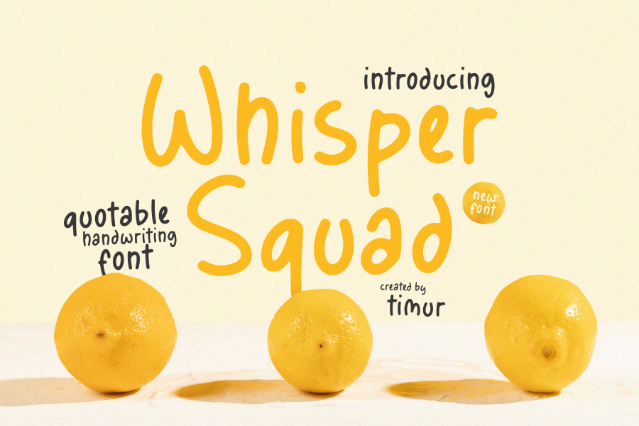 Whisper Squad Font · 1001 Fonts