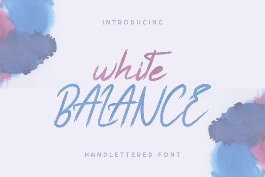 White Balance Demo Font · 1001 Fonts