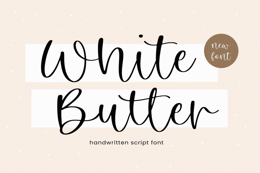 White Butter Font · 1001 Fonts