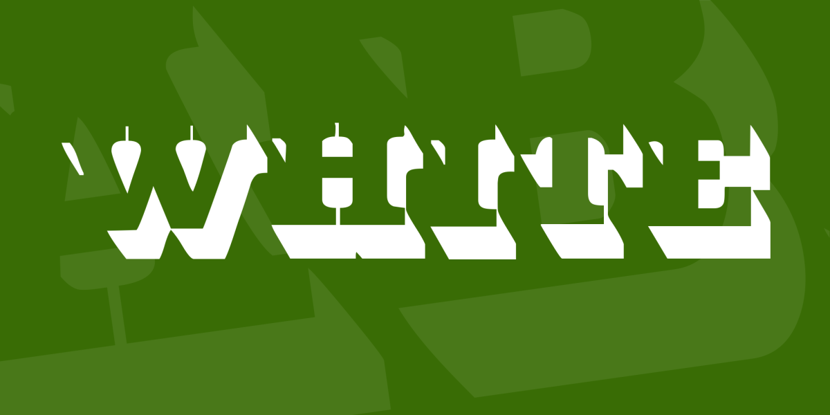 White Font · 1001 Fonts