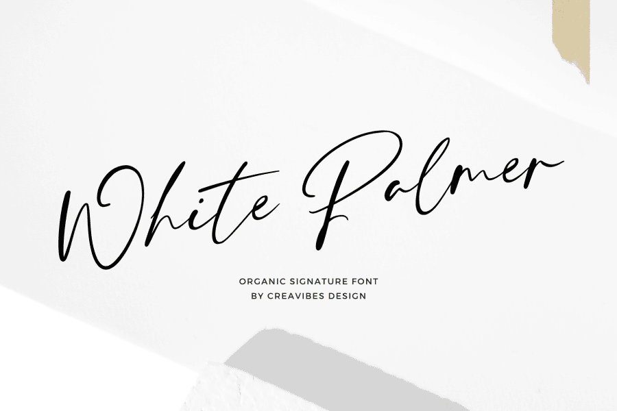White Palmer Font · 1001 Fonts