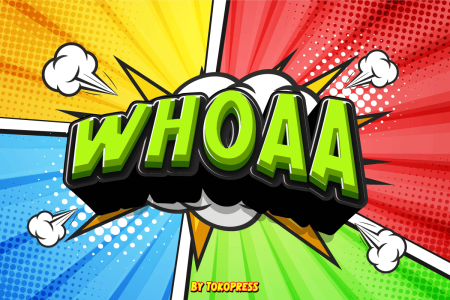 WHOAA Font · 1001 Fonts