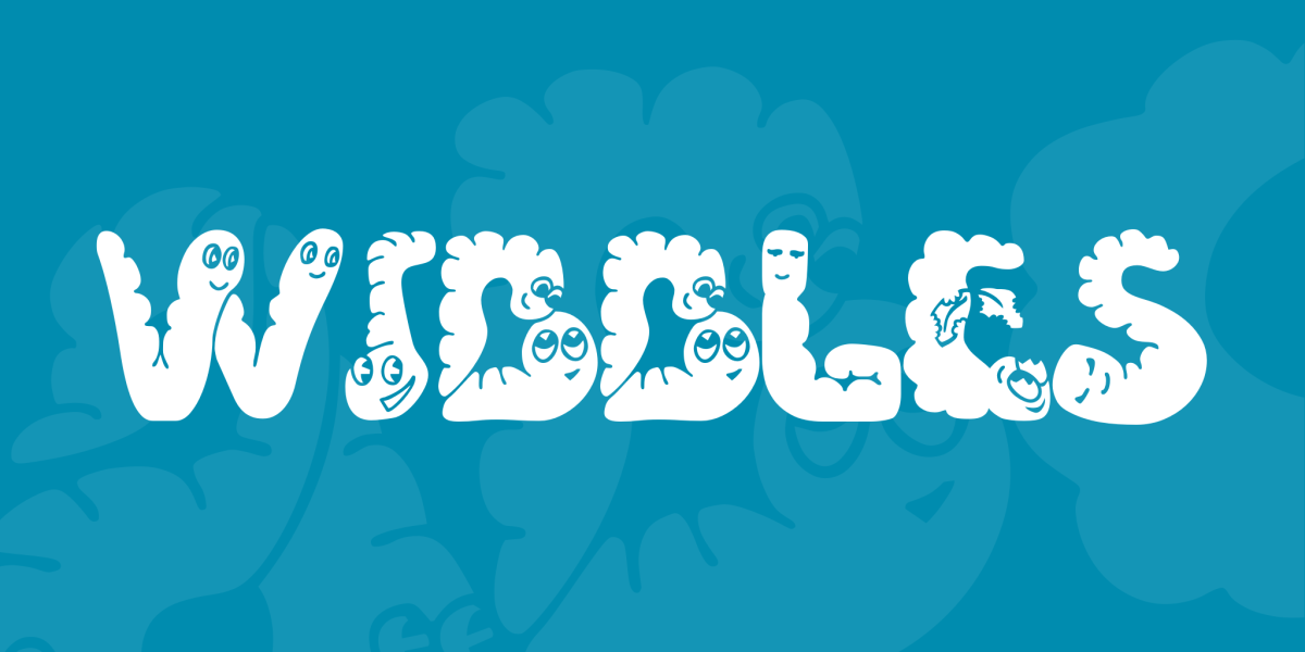 2 Free Worms Fonts · 1001 Fonts