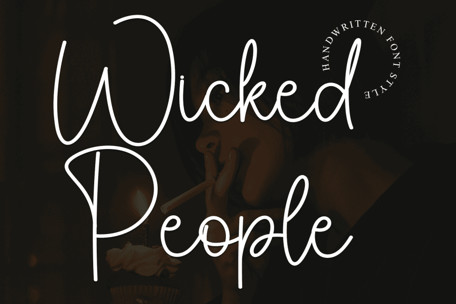Wicked People Font · 1001 Fonts