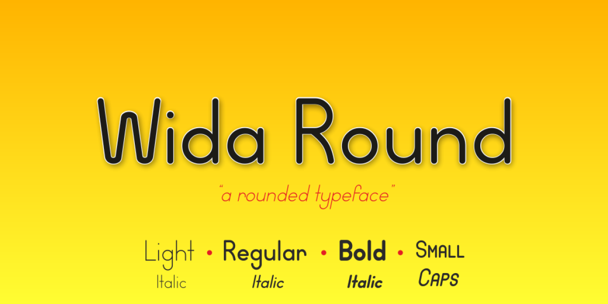 Wida Round Font Family · 1001 Fonts