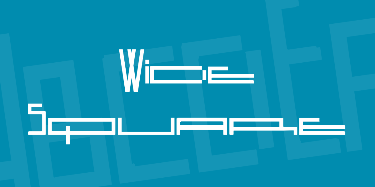 Wide Square Font · 1001 Fonts