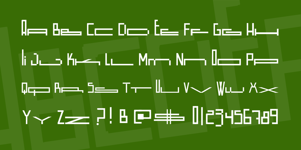 Wide Square Font · 1001 Fonts