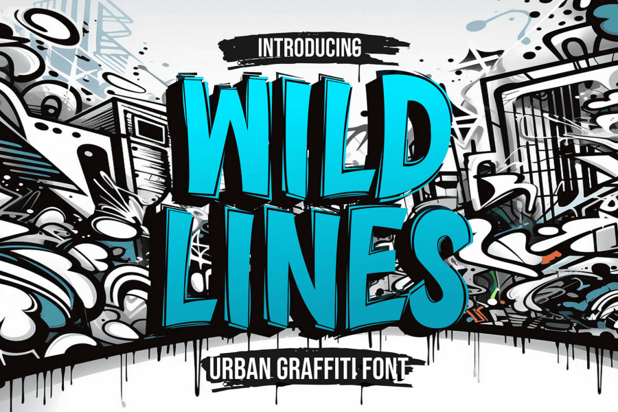 Wild Lines Font · 1001 Fonts