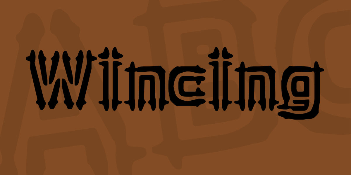 Wincing Font · 1001 Fonts