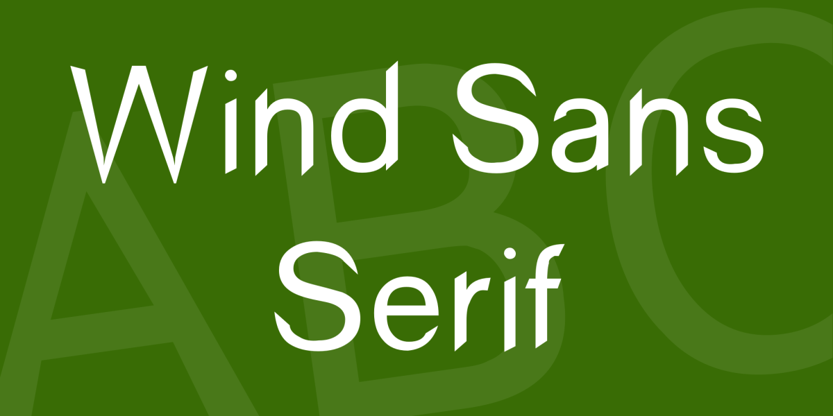 Wind Sans Serif Font · 1001 Fonts